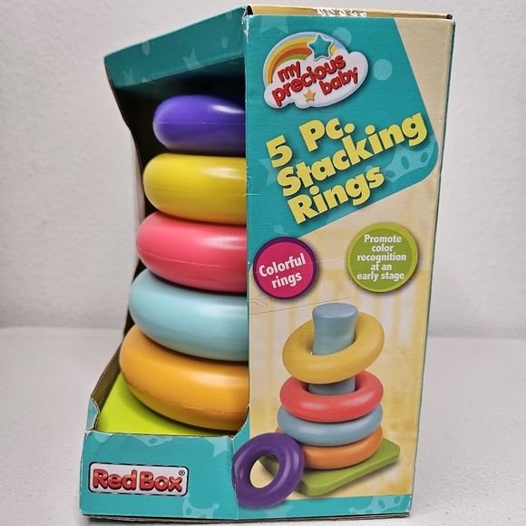 Red Box | Toys | Baby Toy Stacking Rings 5 Pieces Learning ...